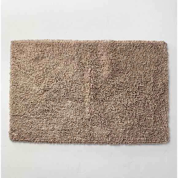 Casaluna | Bath | Casaluna 24x4 Mlange Looped Bath Rug Dark Sand Casalu ...